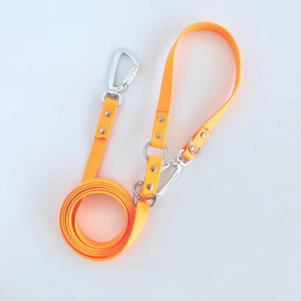 Colours by Emma - Neon Orange Multi Use Hands Free Leash – Just Raw Pet ...